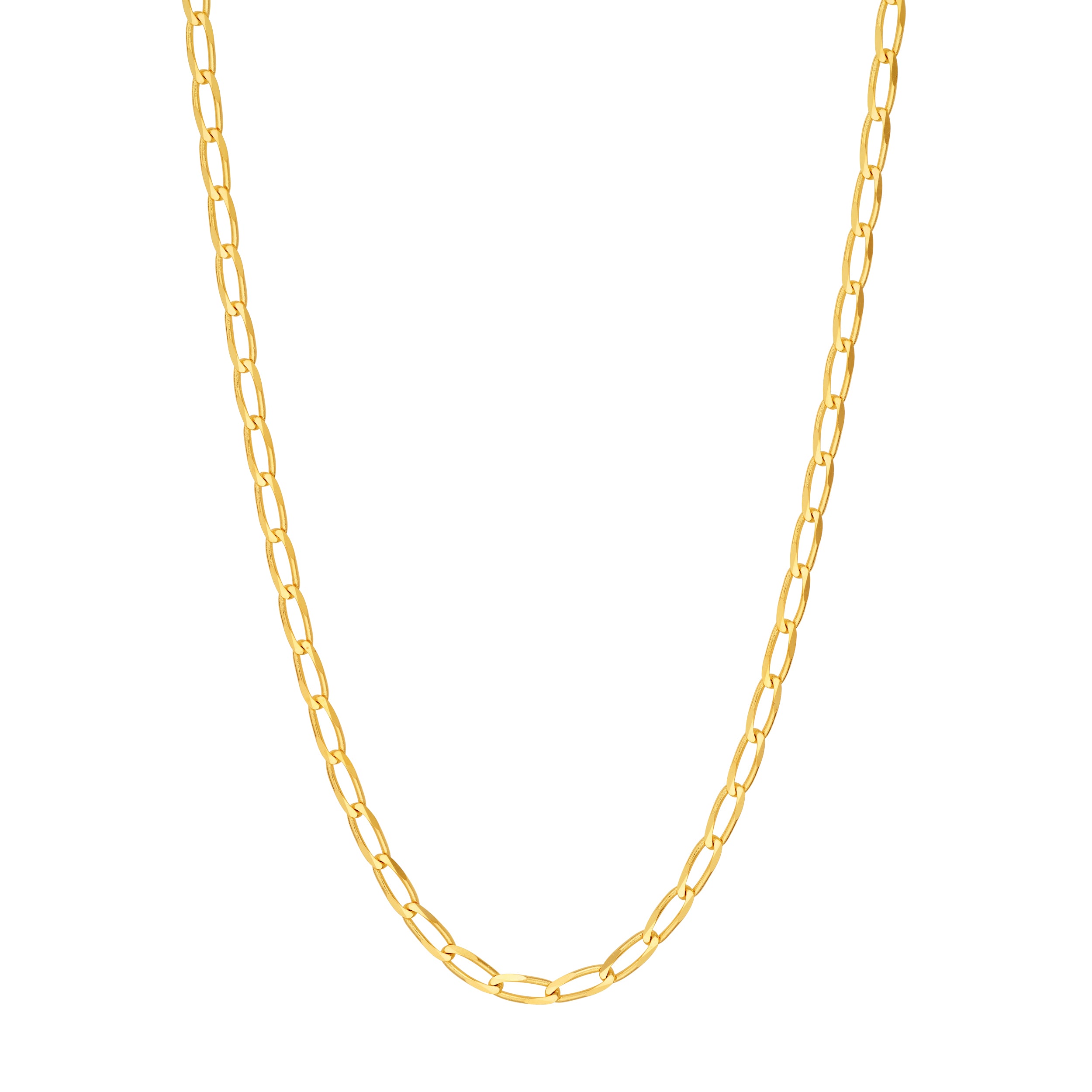 3.00mm Long Link Curb Chain – The Gold Connection LLC